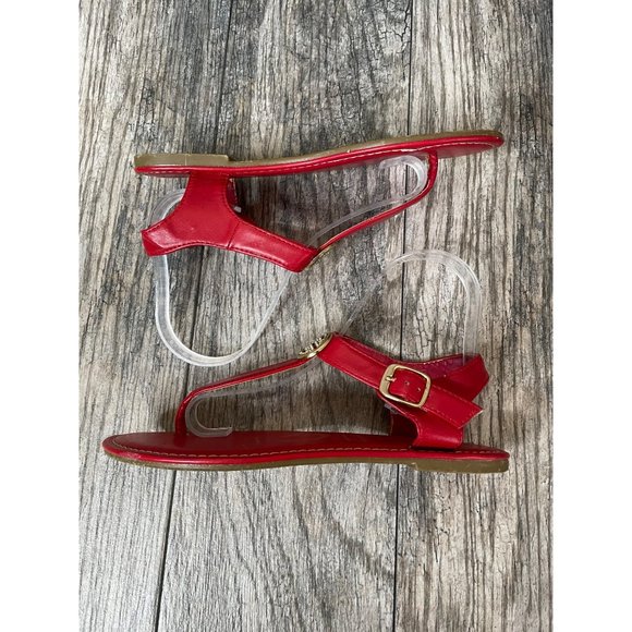 Rouge Helium | Shoes | Rouge Helium Slingback Red Sandals Women Size 7 ...
